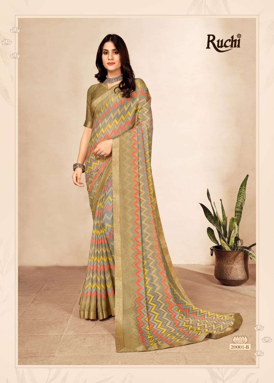Ruchi Simayaa 13th Edition Traditional Festival & Casual Chiffon Saree ...