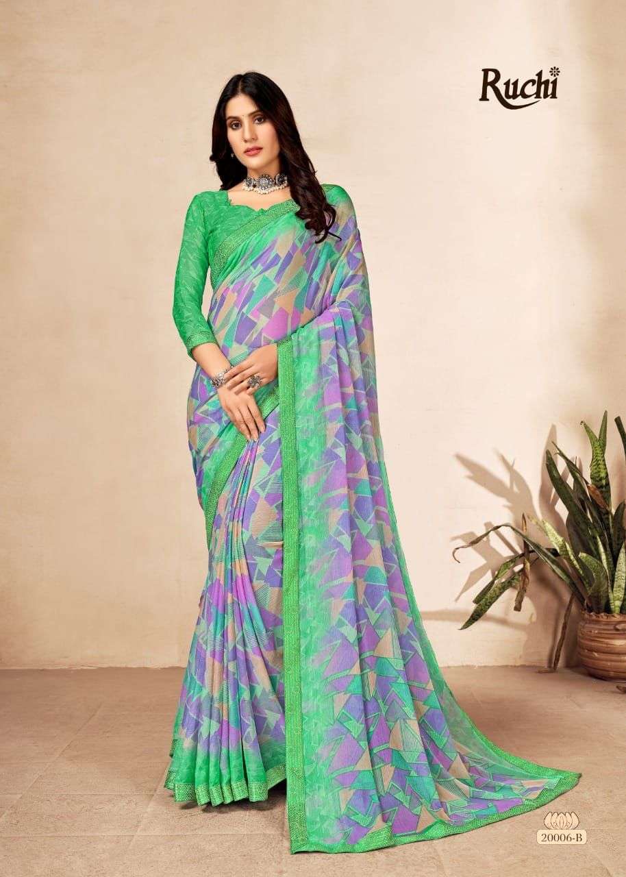 Ruchi Simayaa 13th Edition Traditional Festival & Casual Chiffon Saree ...