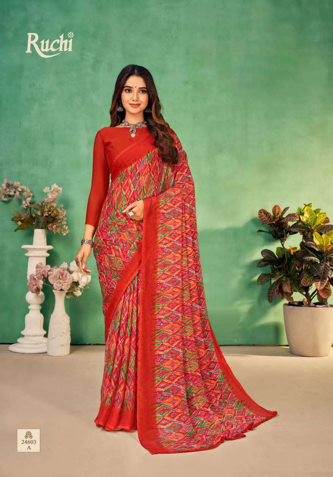 Ruchi Star Chiffon 115th Edition Traditional Festival Casual & Formal ...