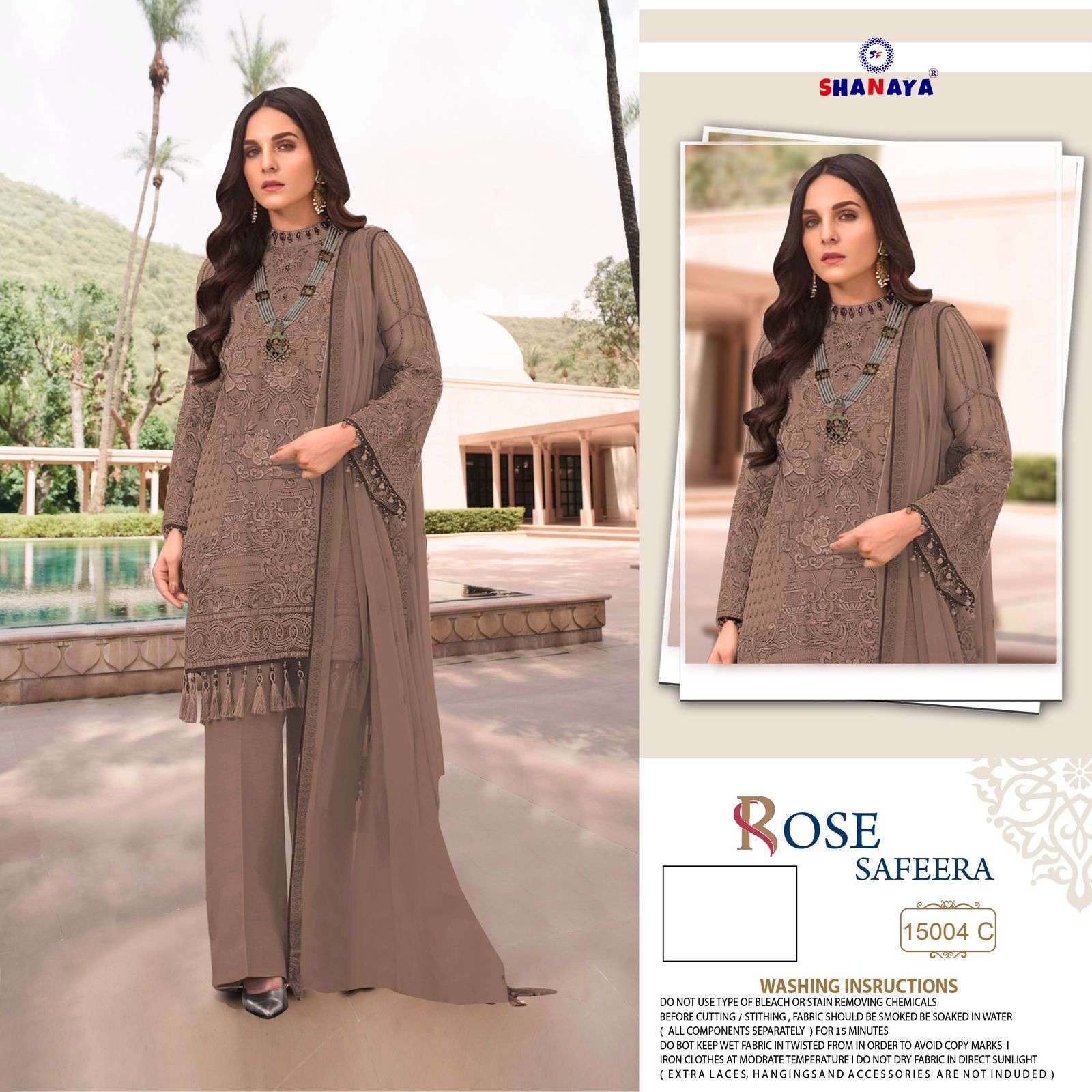 SHANAYA ROSE SAFEERA S 15002 SEMI STICHED SUIT