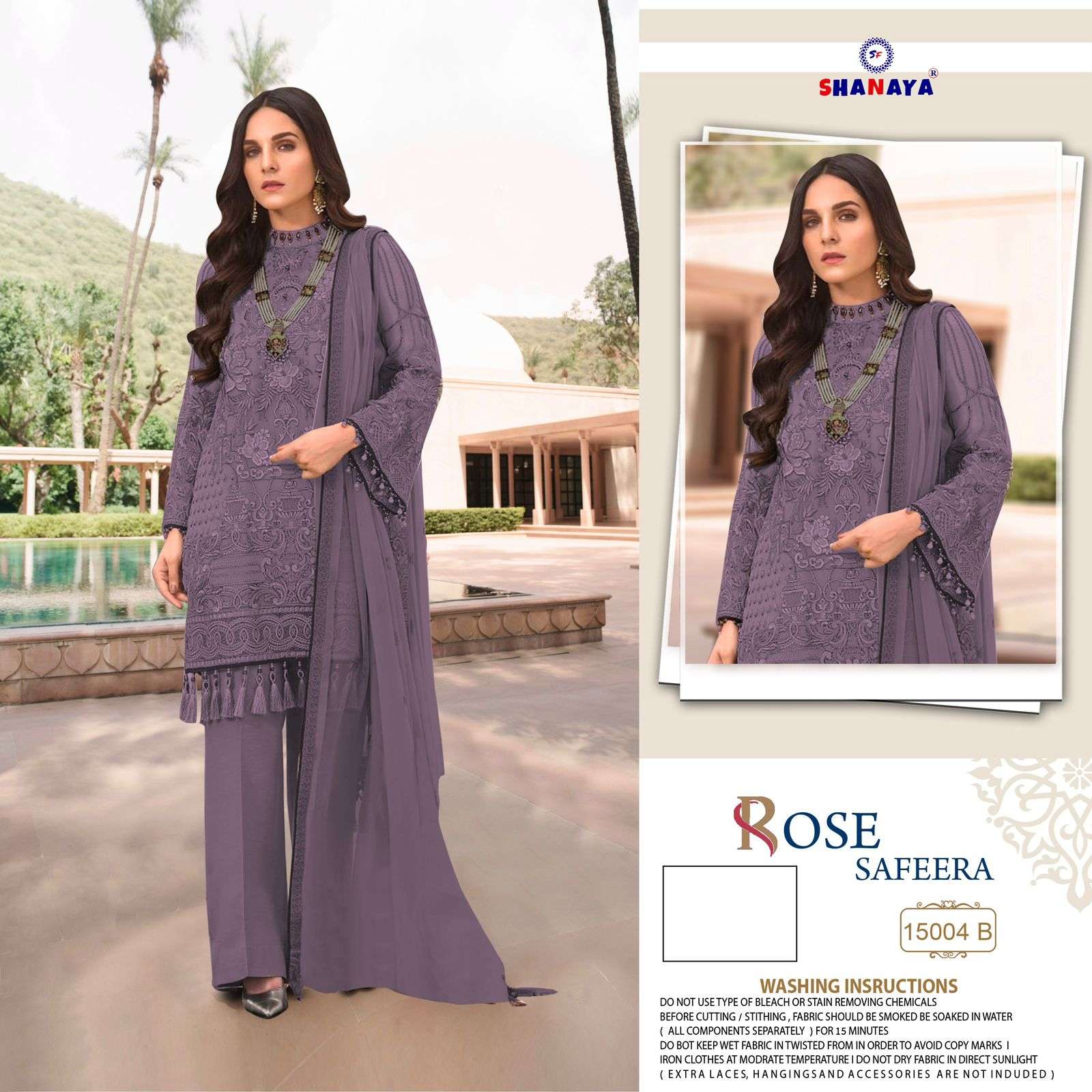 SHANAYA ROSE SAFEERA S 15002 SEMI STICHED SUIT