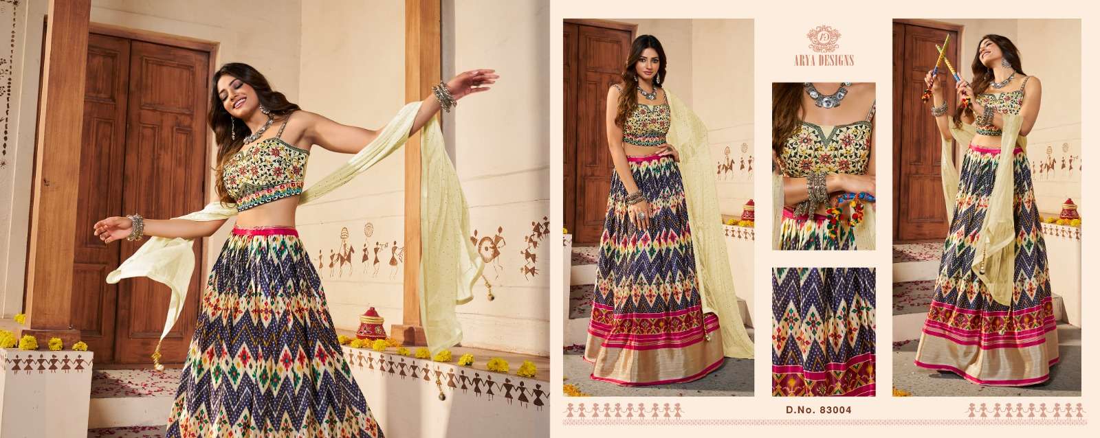 ARYA DESIGNS RAMZAT MULTICOLOURE HEAVY WEDDING LEHENGA