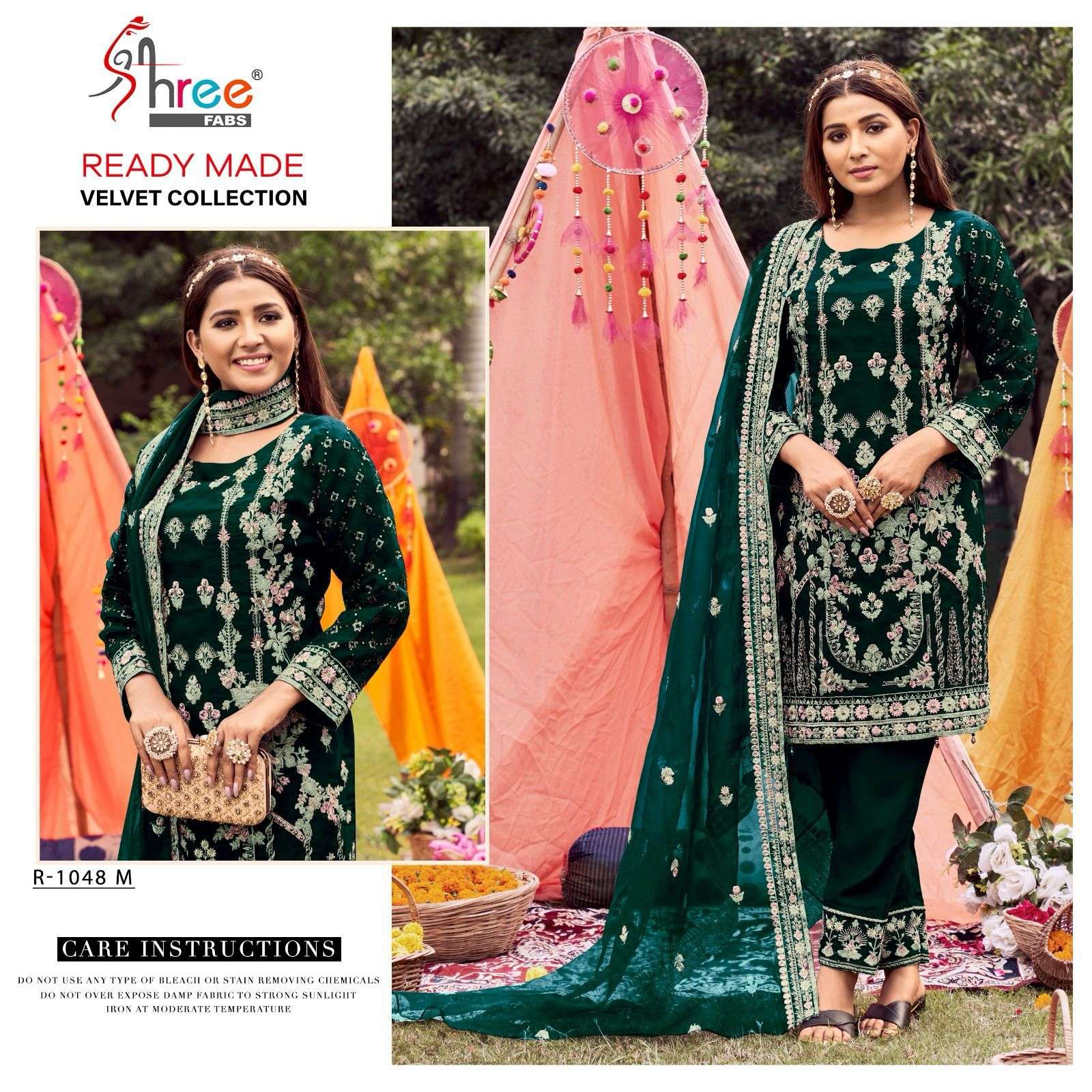SHREE FAB SV 1048 VELVET READYMADE PAKISTANI SUITS