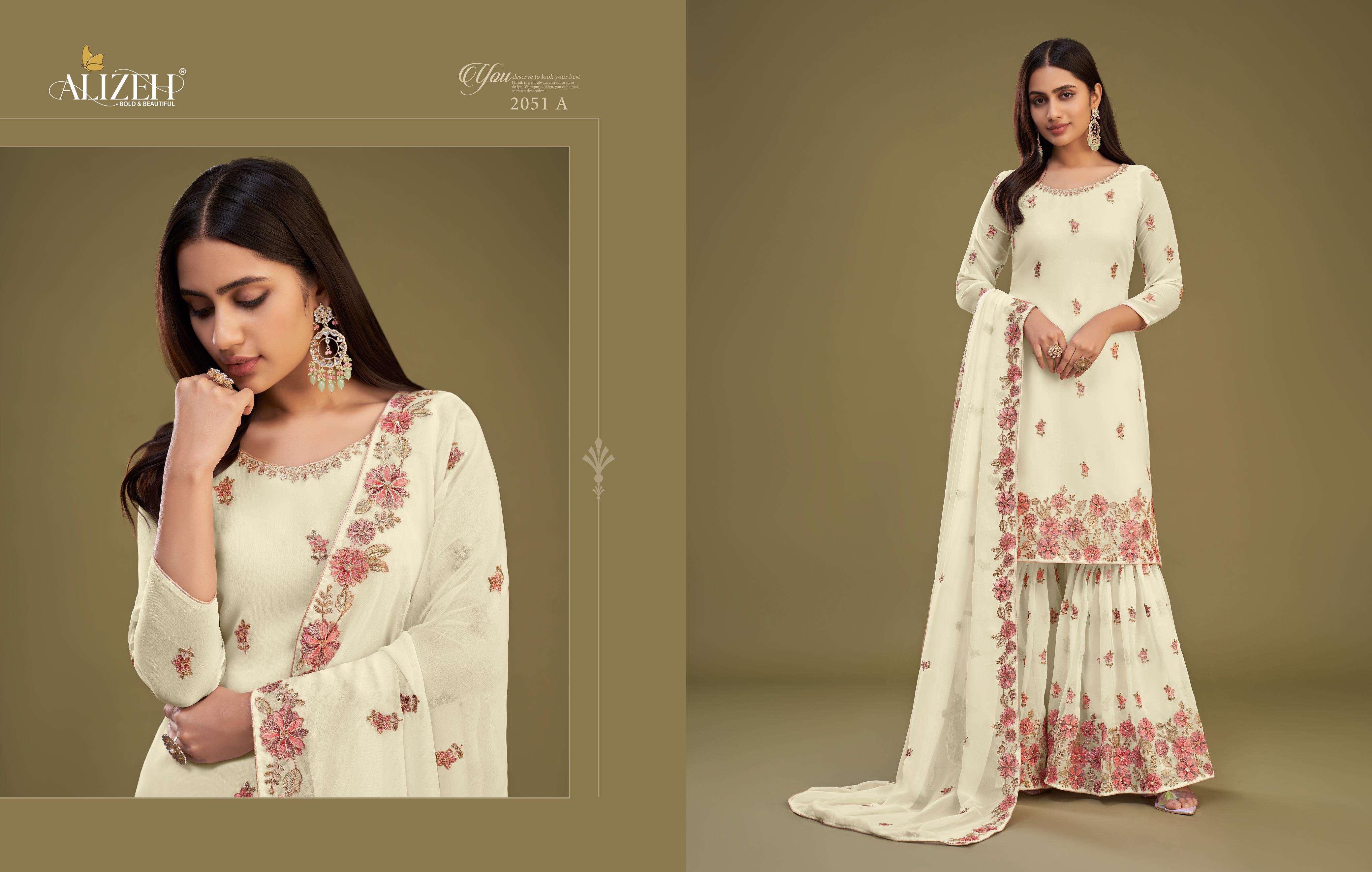 ALIZAH ZAIDA VOL 11 SHARARA HEAVY DESIGNER SUIT
