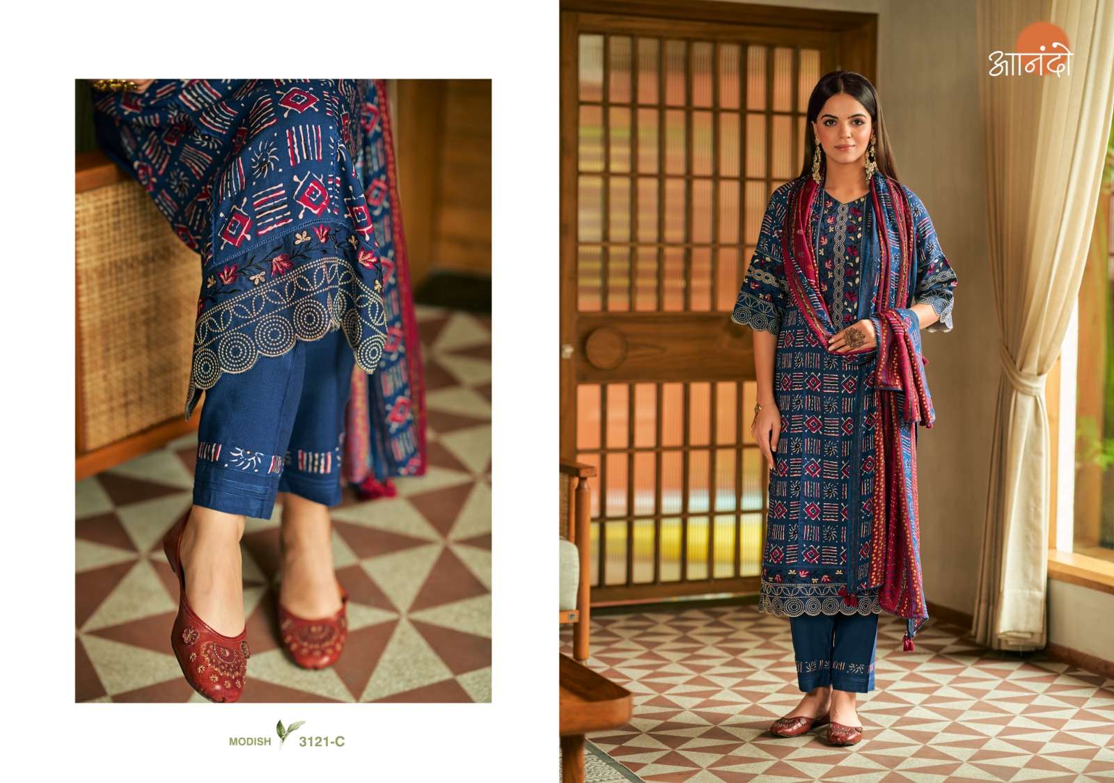 JAY VIJAY PRISCA 3121 PASHMINA SUIT