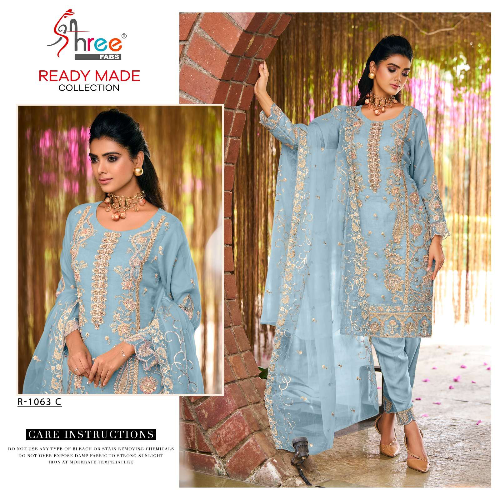 SHREE FAB R 1063 READYMADE DESIGNER PAKISTANI SUITS