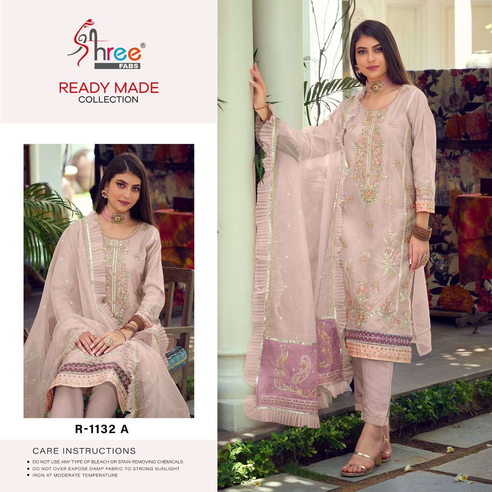 SHREE FAB R 1132 A & B READYMADE DESIGNER PAKISTANI SUITS