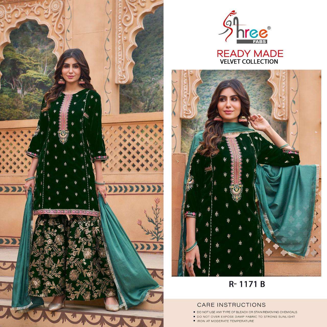 SHREE FAB SV 1171 VELVET READYMADE PAKISTANI SUITS