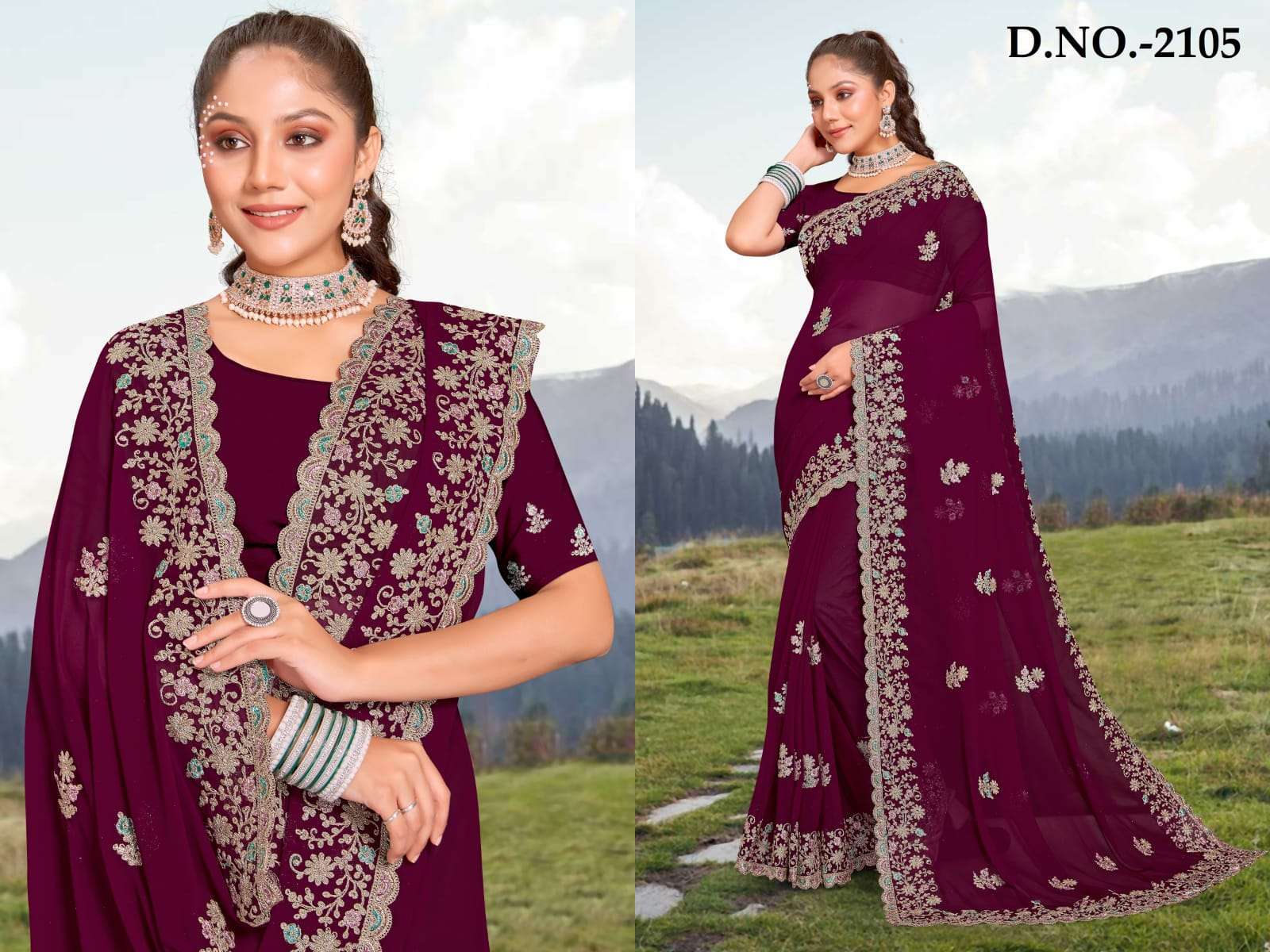 SHRI BALAJI PRESENTS ANUSHKA DESIGNER WEDDING SAREE