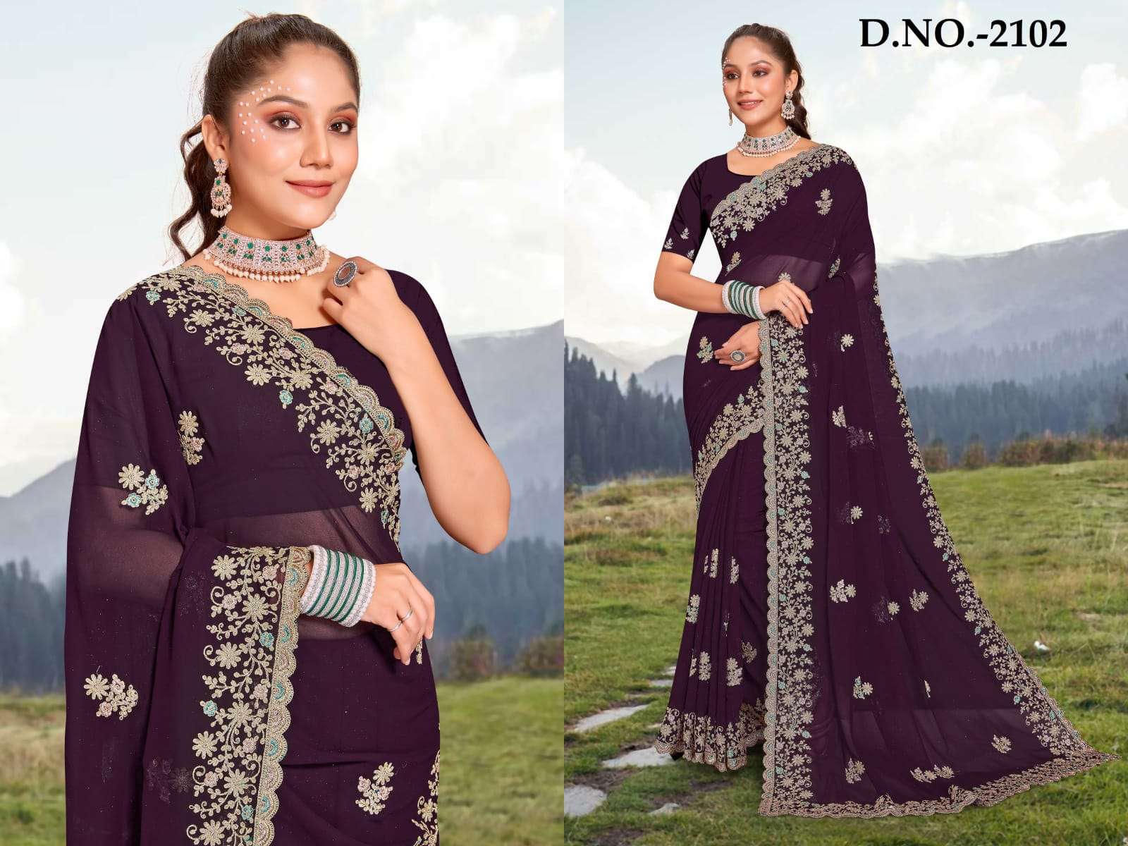 SHRI BALAJI PRESENTS ANUSHKA DESIGNER WEDDING SAREE