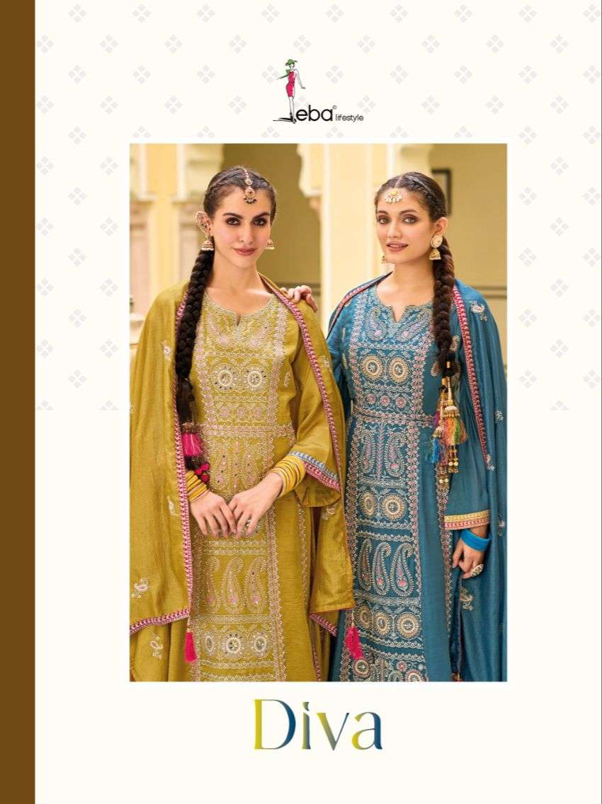 EBA DIVA Premium Silk With Emboidery Work