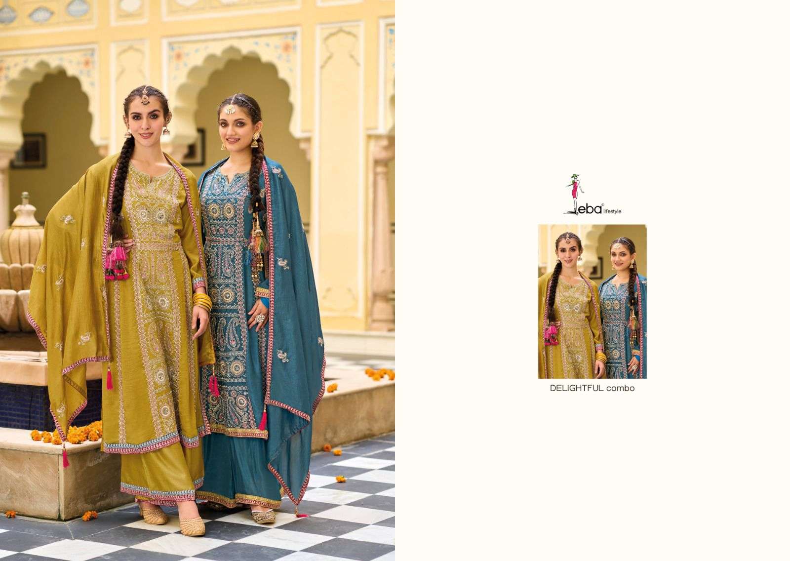 EBA DIVA Premium Silk With Emboidery Work