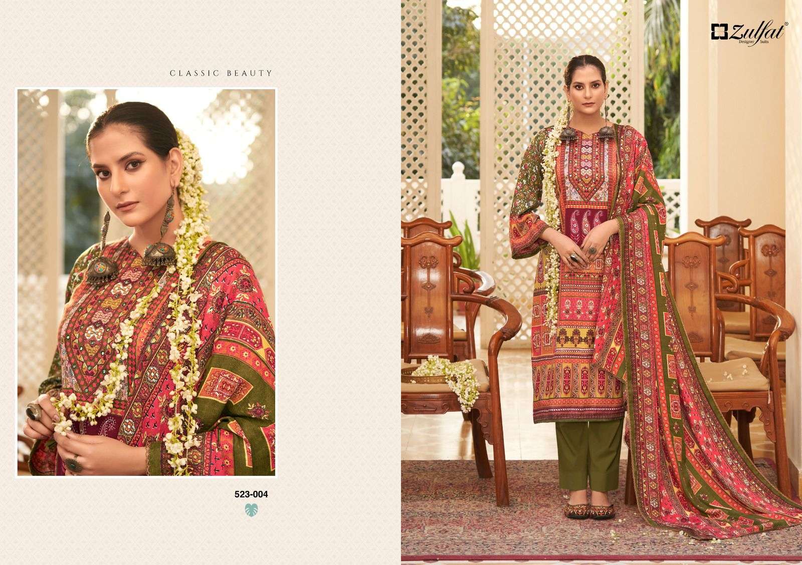 ZULFAT DESIGNER WAHIDA WOOLLEN PAKISTANI COLLECTION