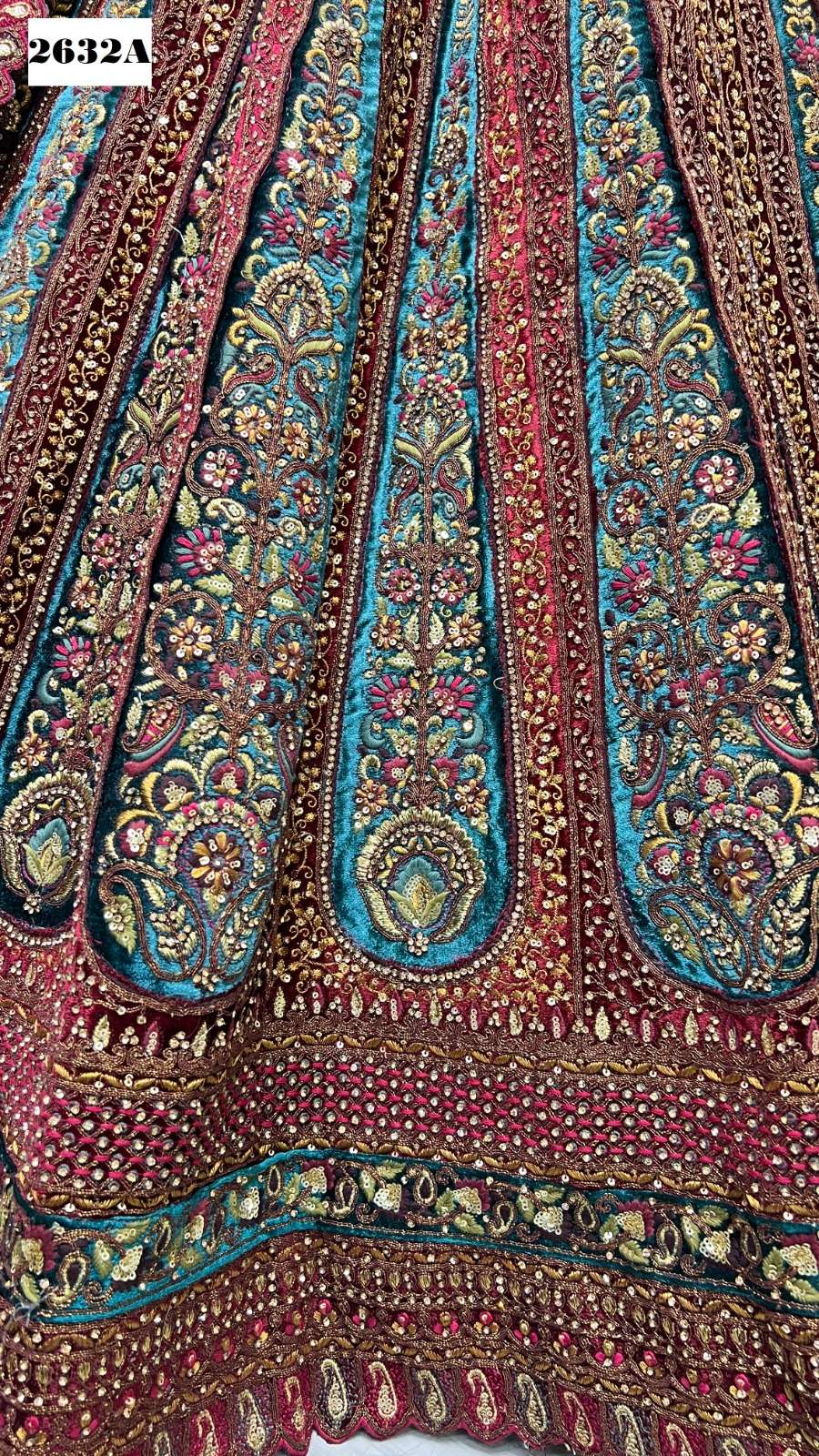 ANJANI ART 2632A TO 2632C Dori and zari work,Multi Thread, Sequence and Zircon Diamond, Fancy ...