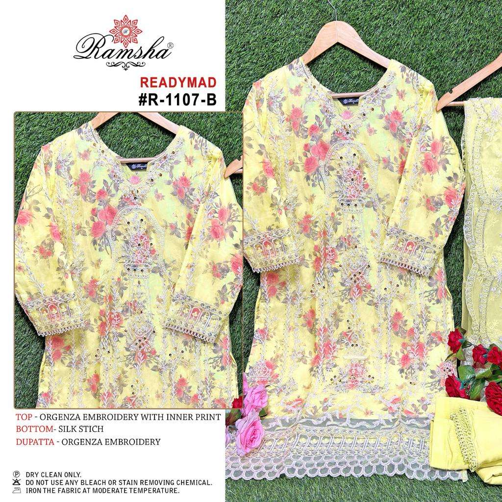 RAMSHA R 1107 A TO D READYMADE PAKISTANI SALWAR SUITS