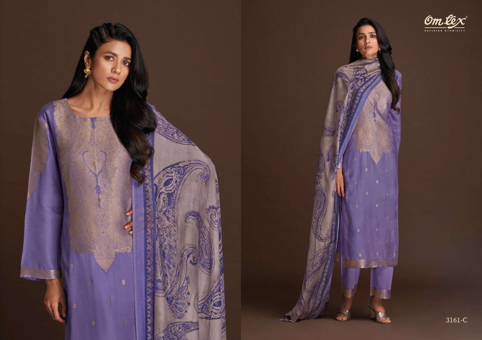 Omtex Aamod 12 MUSLIN JACQUARD BEAUTIFUL SUIT IN MULTI COLORS