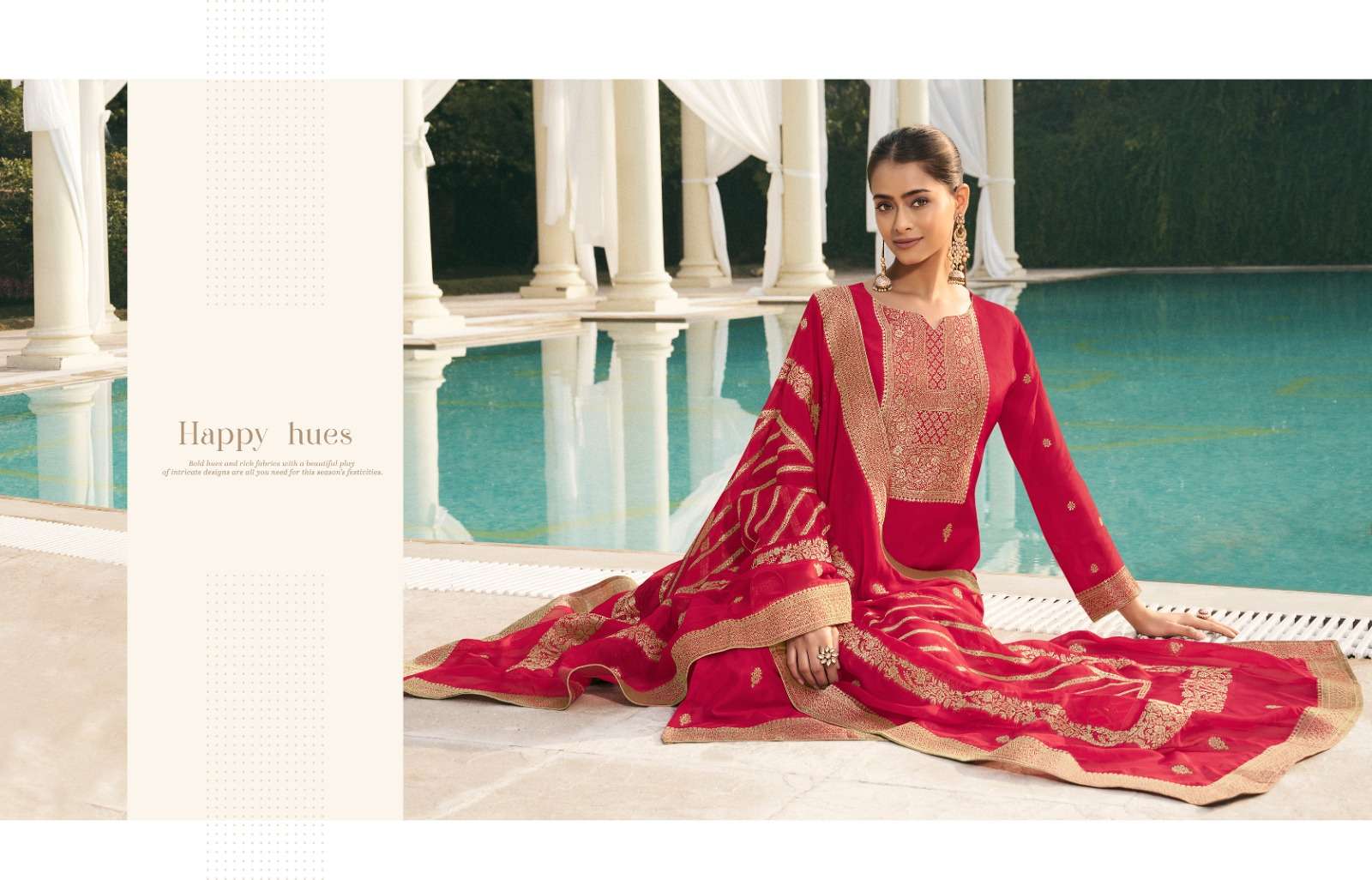 Siri Balaji Emporium OLIVE-2 Pure Taby silk weaving jacquard Suit