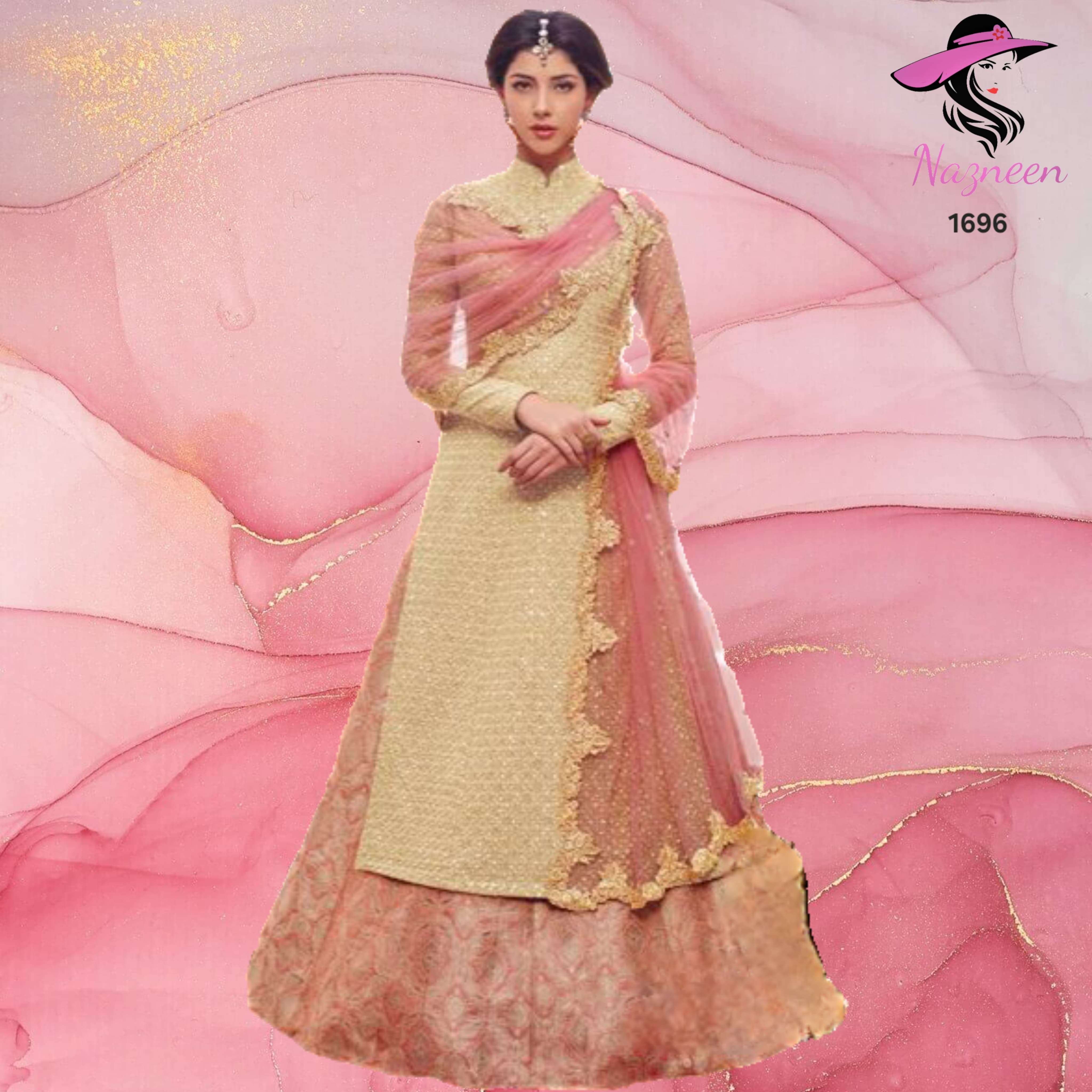 SHRI BALAJI EMPORIUM NAYKA PASTEL COLOUR YELLOW STRAIGHT SUIT WITH ...