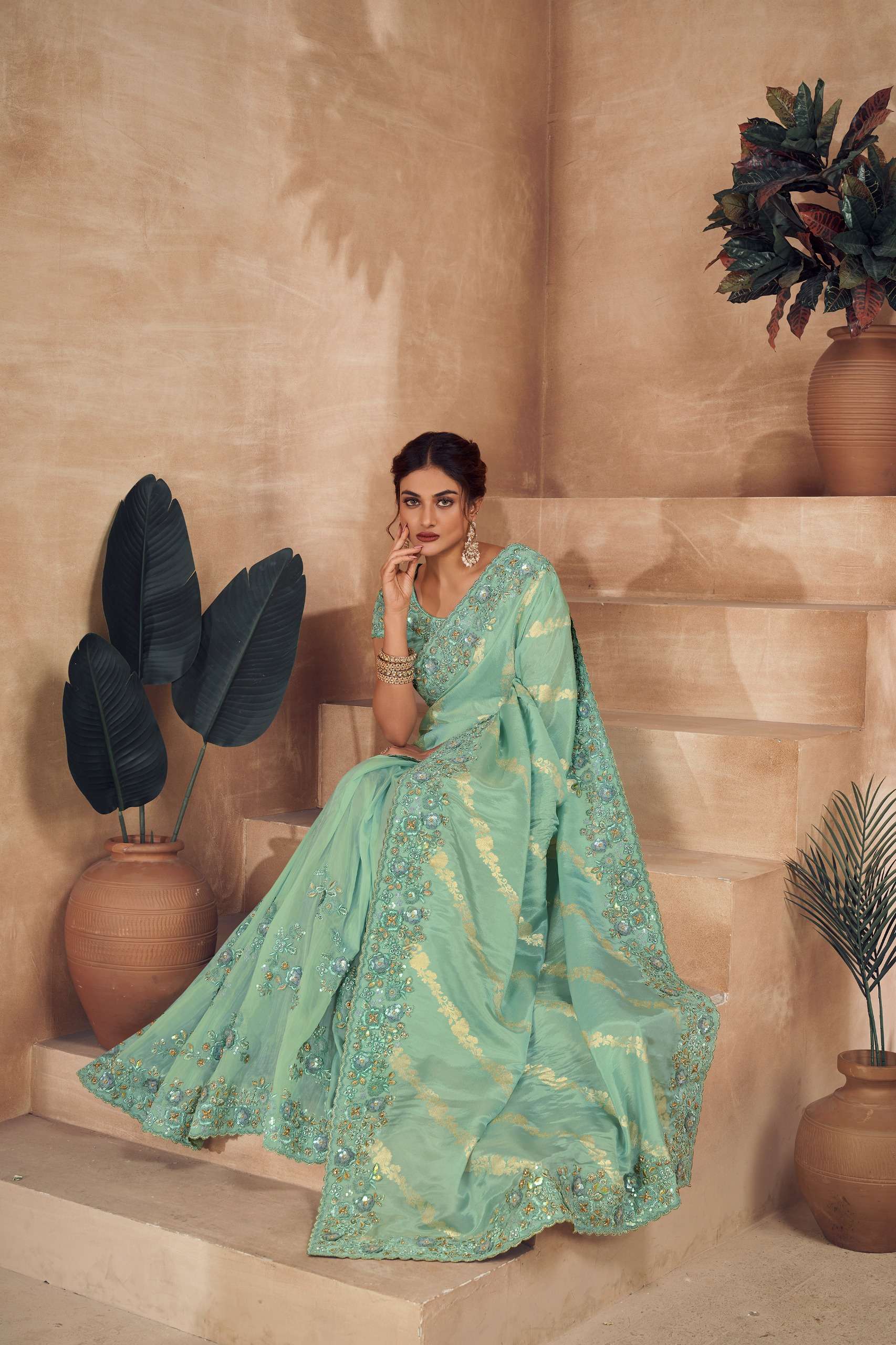 Shri Balaji Emporium NOOR HIT This beautiful Silk Saree is the epitome of elegance, perfect for ...