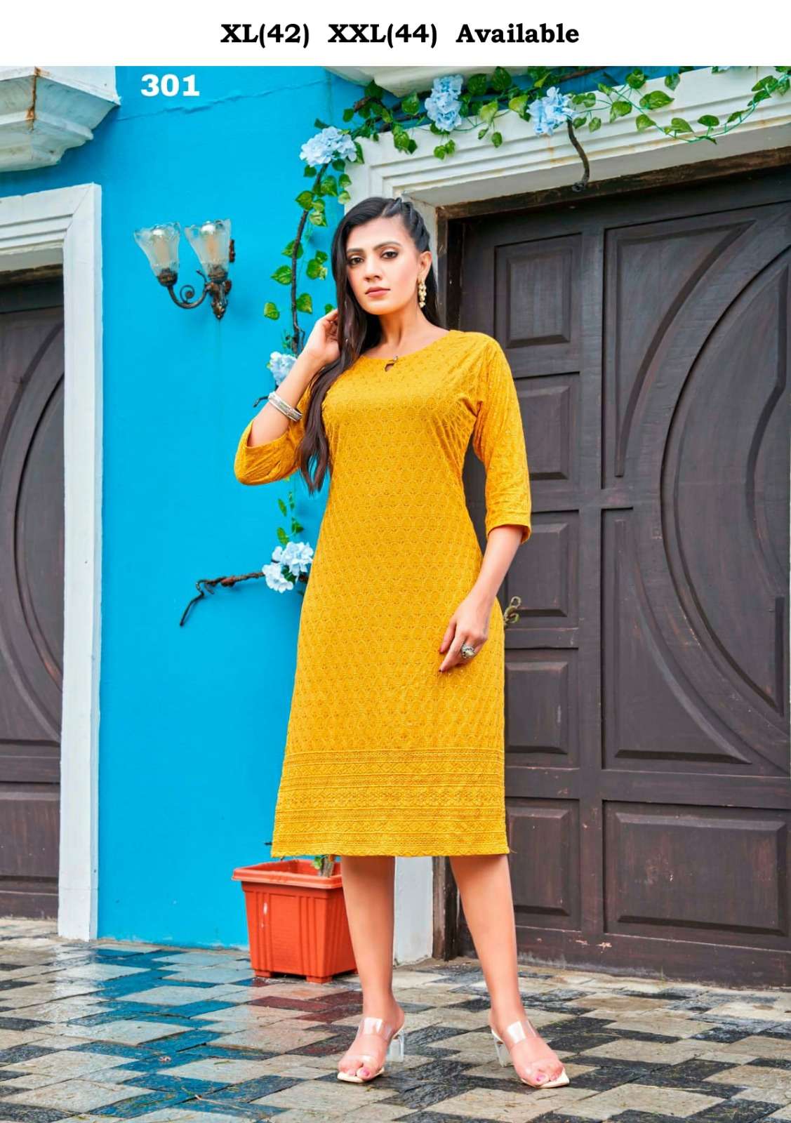 Shri Balaji Emporium OLIVIA VOL 03 Heavy Reyon Chiken Sequence Work Kurta