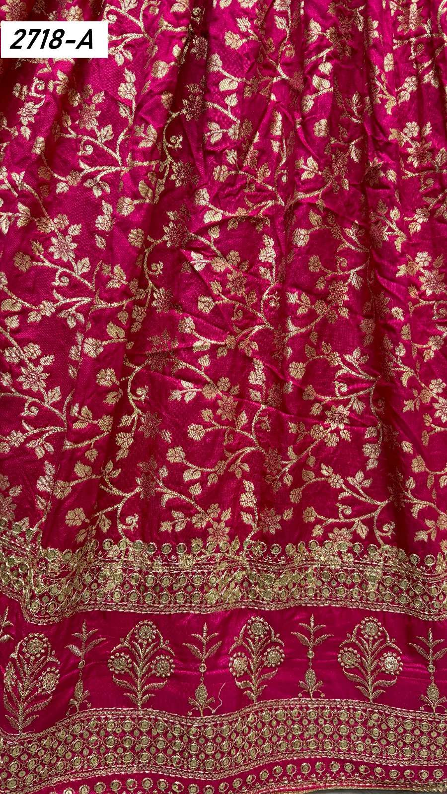 ANJANI ART 7509 2718A & 2718B RANI EMBROIDERY WORK BRIDAL WEAR RIMZIM ...