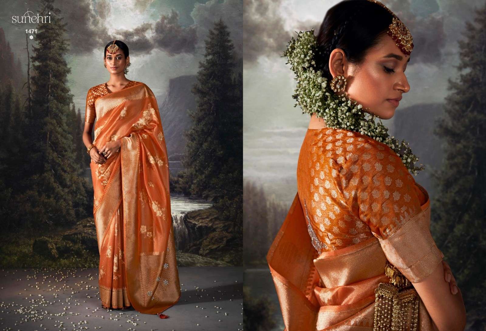 KIMORA 7224 RAATRANI WEDDING WEAR DESIGNER ORGANZA SAREE