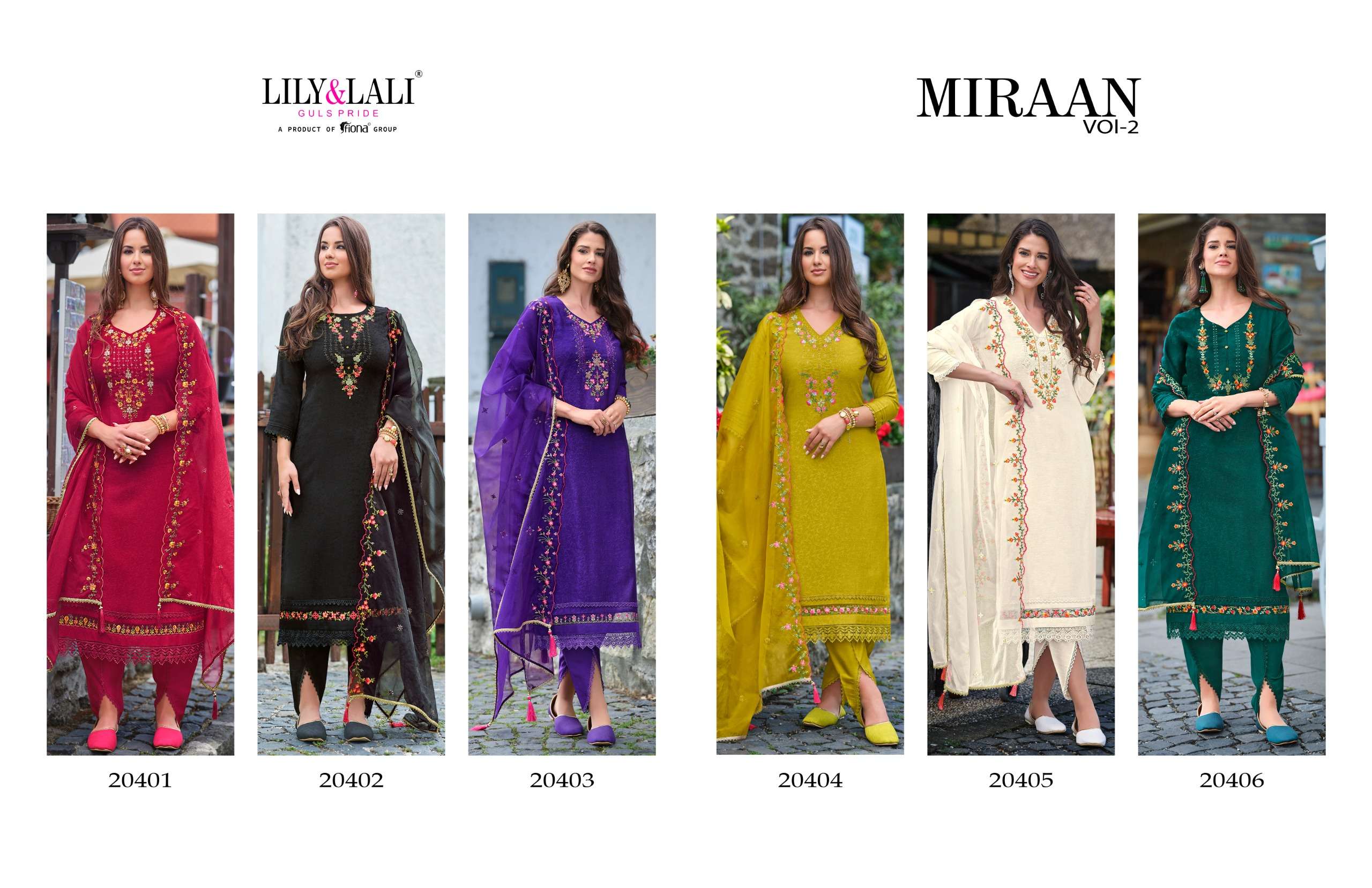 MIRAAN VOL 2 BY LILY & LALI READY TO WEAR ANARKALI KURTIES