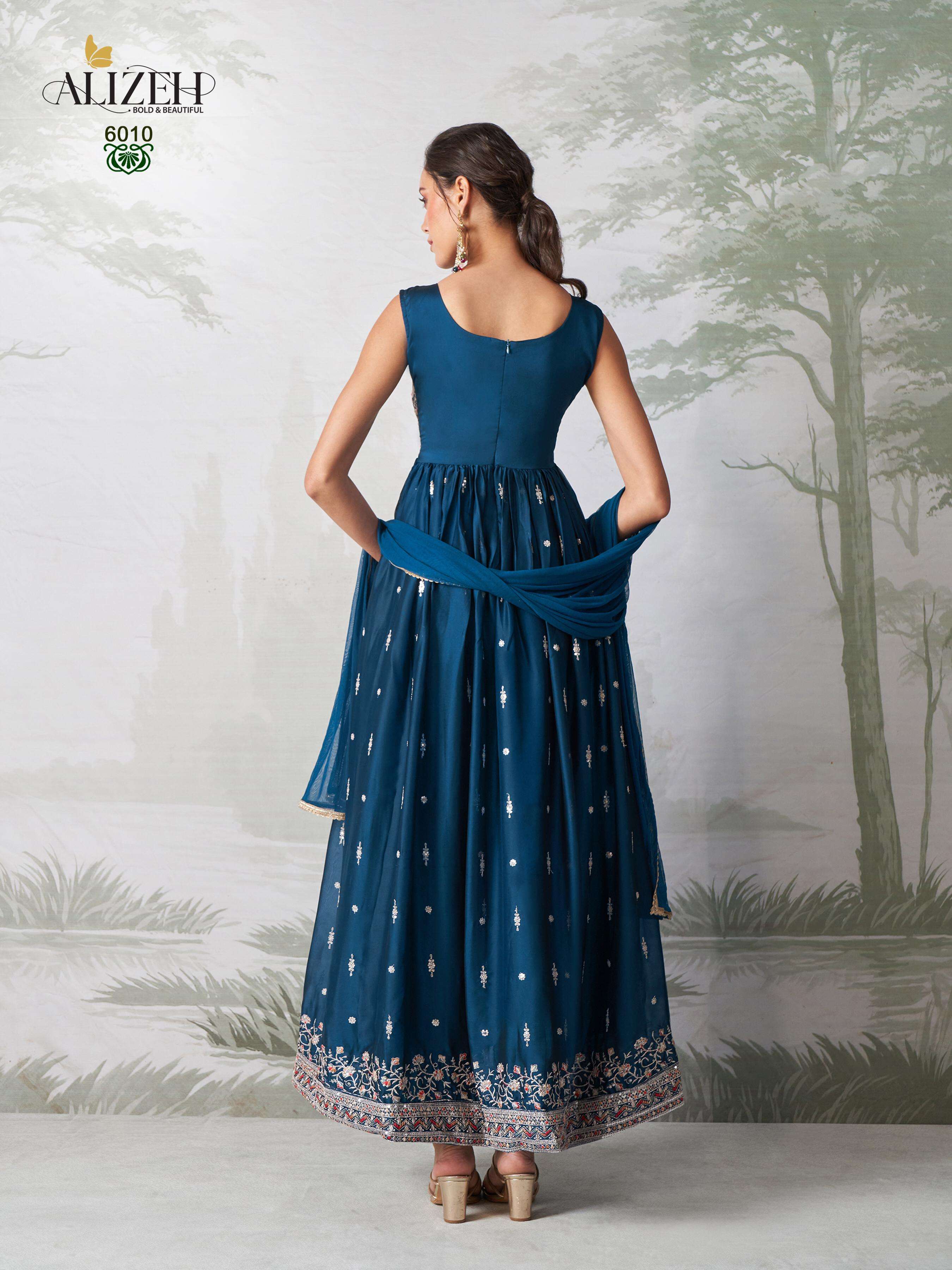 ALIZEH 8431 ALIZEH OFFICIAL GUL BAHAR VOL 6 TRADITIONAL DESIGNER ZARI ...