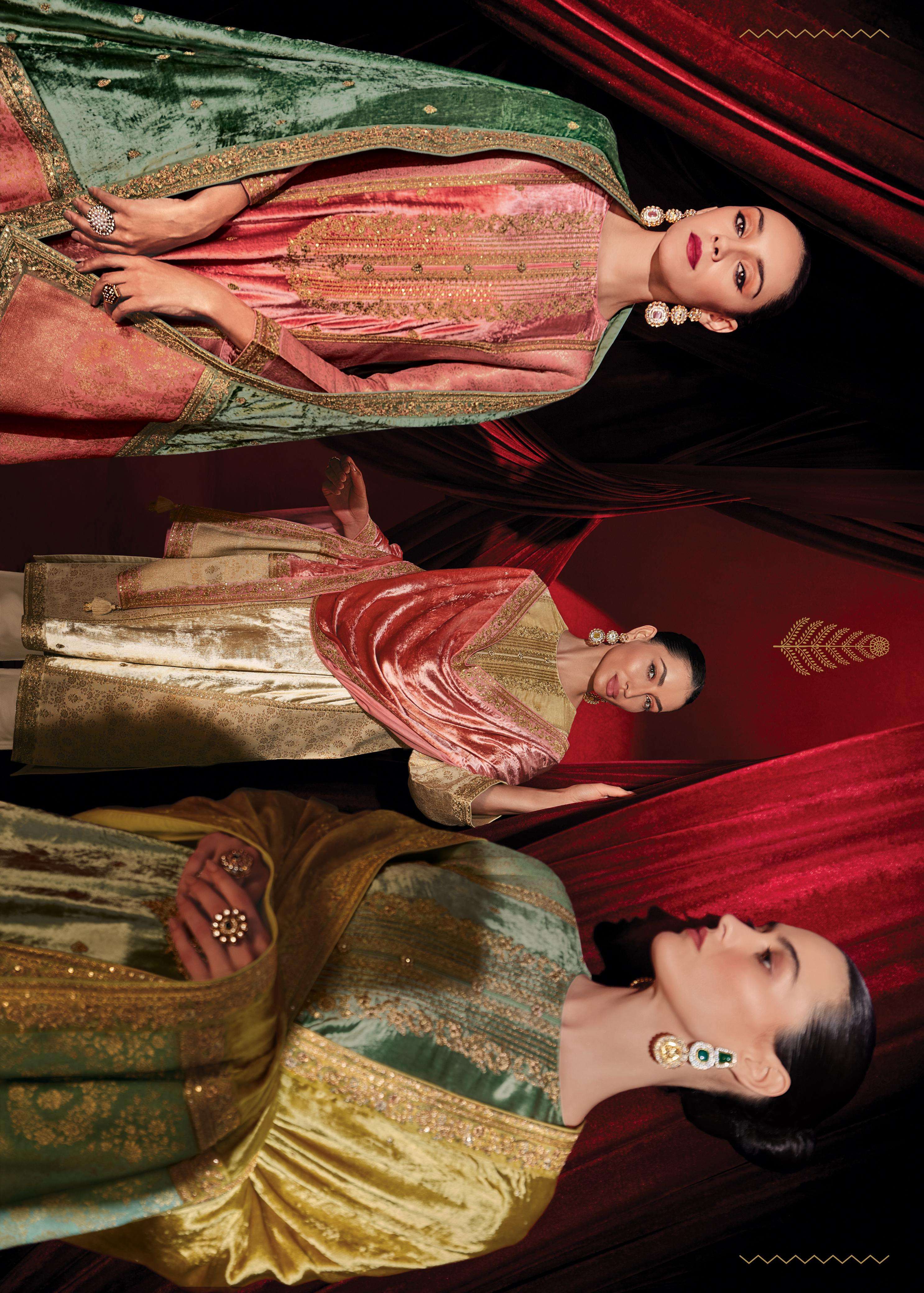 VARSHA PARIZAAD TRADITIONAL INDIAN WOMEN DESIGNER VELVET SUIT