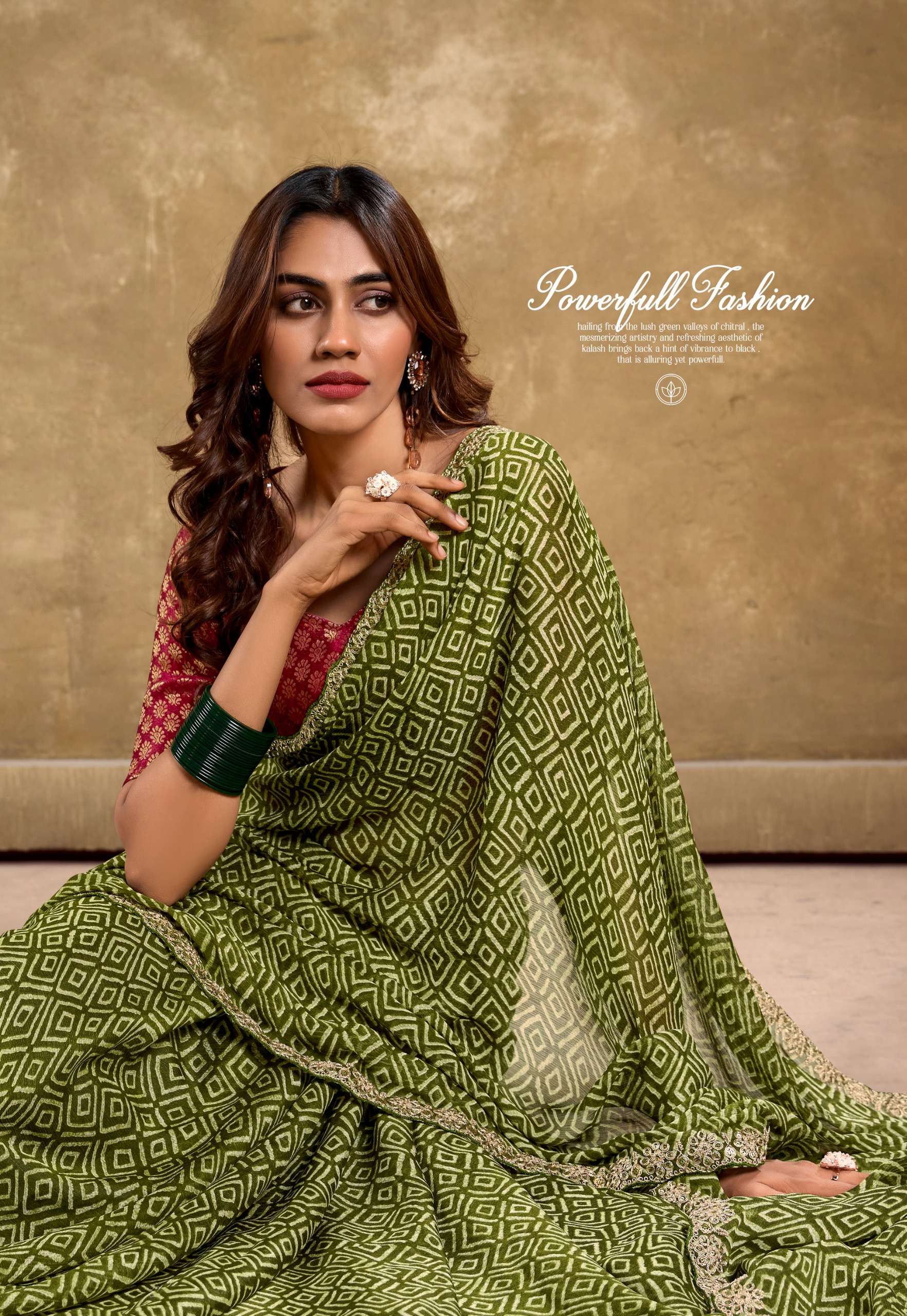 STAVAN CHUNRI 2 9342 Traditional Wear Designer Beautiful Pure Chiffon Saree