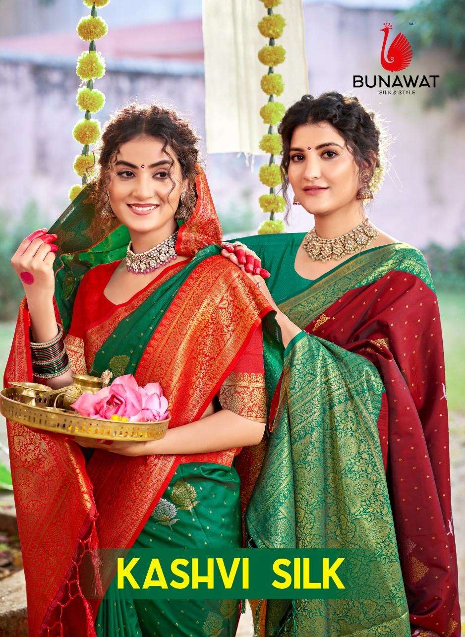 BUNAWAT Kashvi Silk 9875 Indian Women Designer Silk Fancy Saree