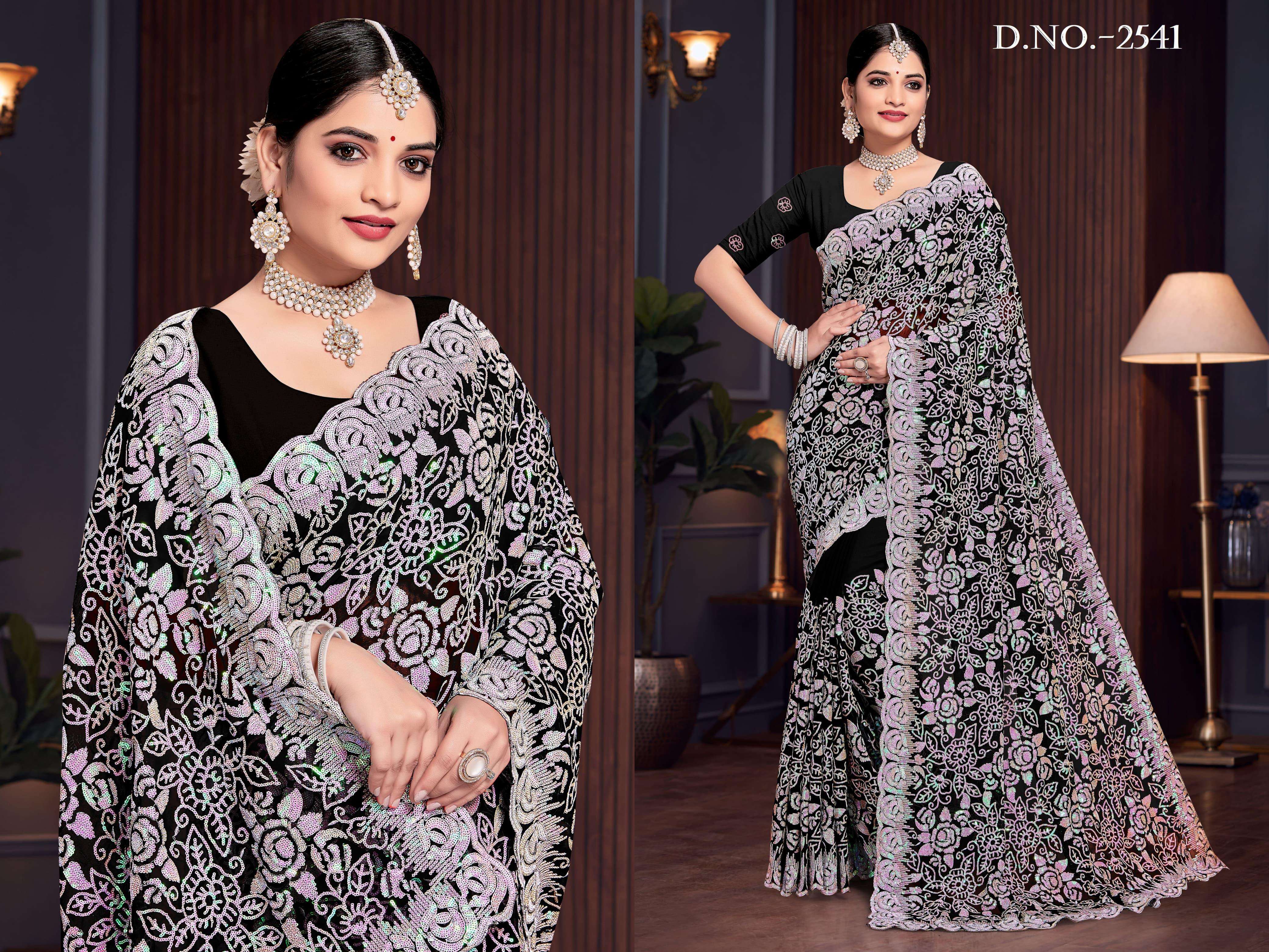Shri Balaji Emporium VALERIE 11242 Wedding Wear Georgette Sequence Work ...