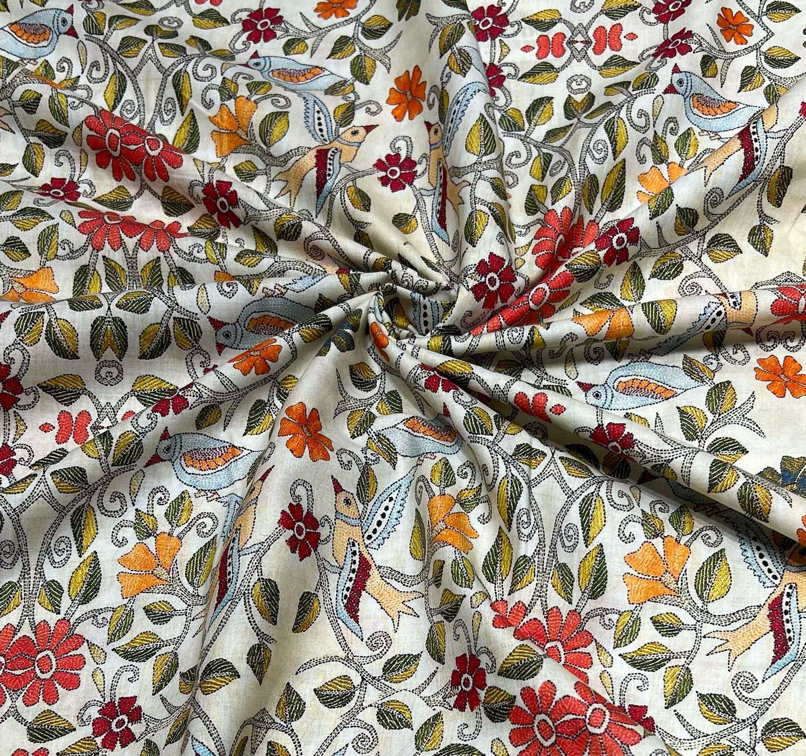 Shri Balaji Emporium A462 Beautiful Printed Pure Pakistani lawn Fabric