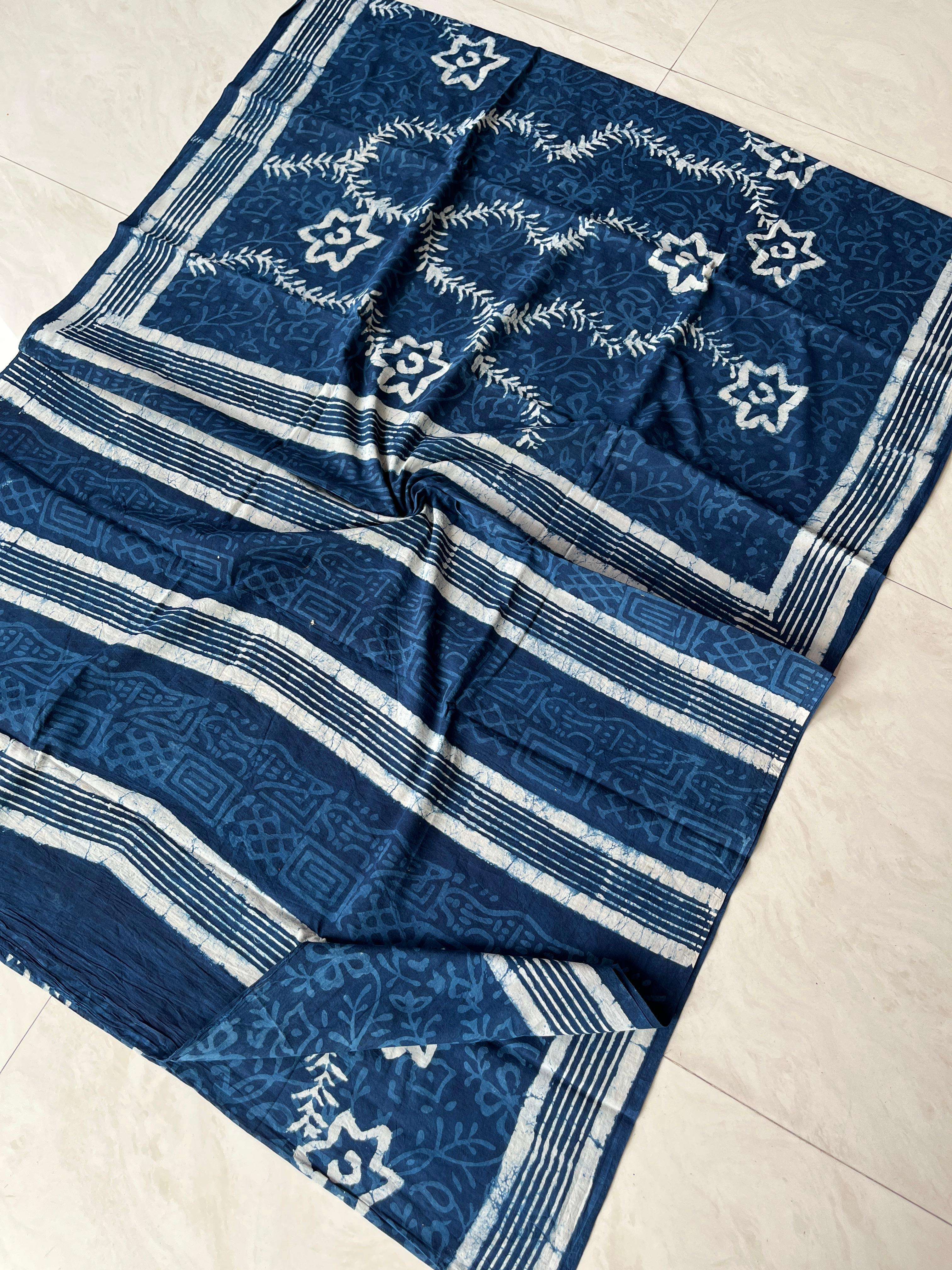 Shri Balaji Emporium RF16710 Bagru Hand Block Printed Pure Cotton ...