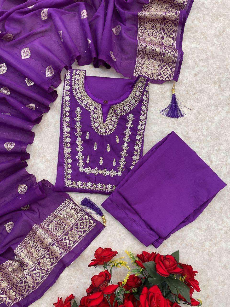 Shri Balaji Emporium LC 1425 Premium Velvet Straight Suit