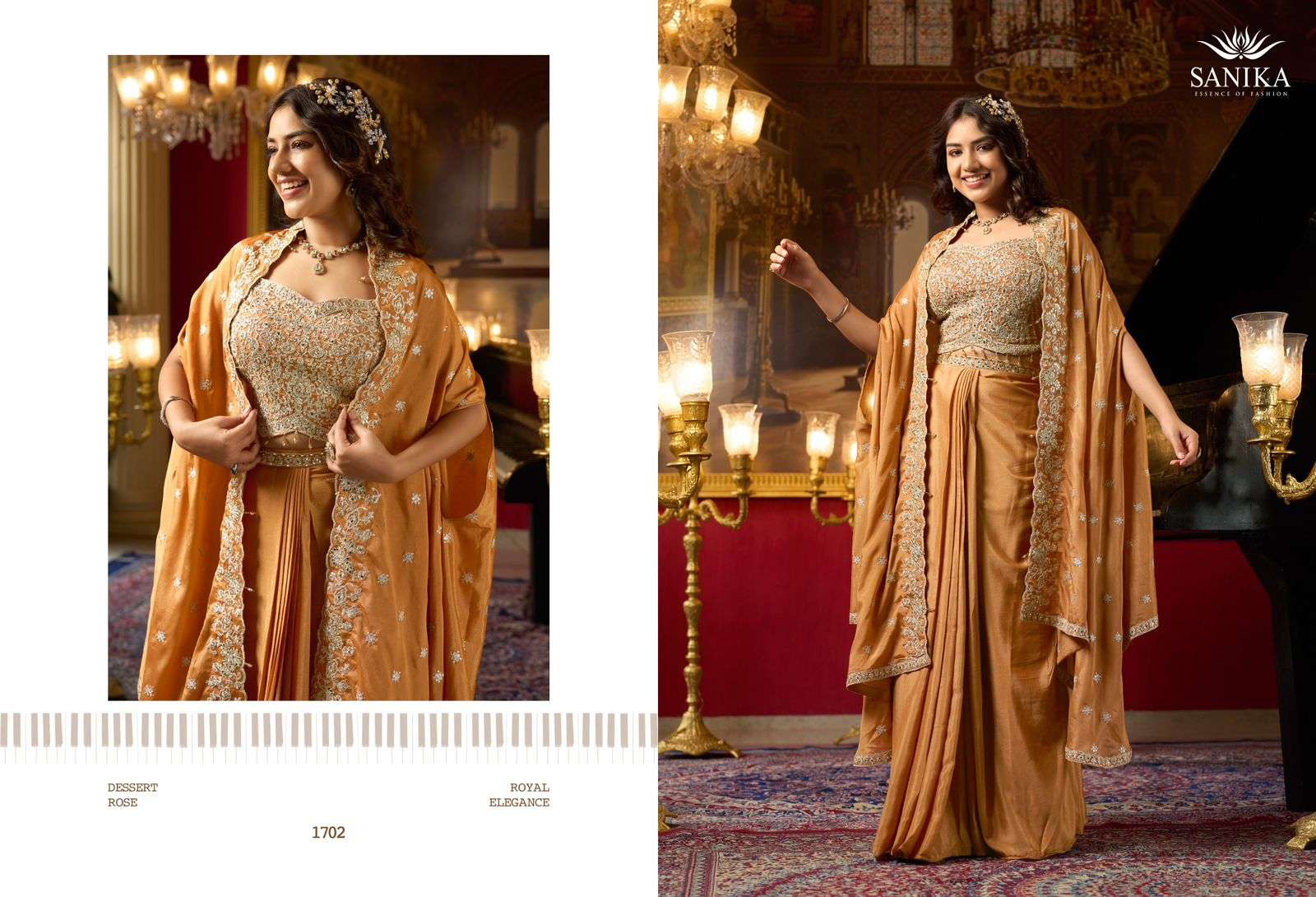 SHRI BALAJI LAUNCHES SANIKA FASHION RAAG CHINON SILK HEAVY EMBROIDERERY ...
